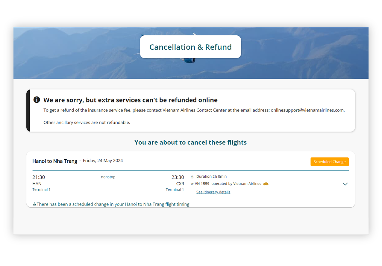 Vietnam Airlines | Guidelines for Involuntary Flight Changes and Ticket ...