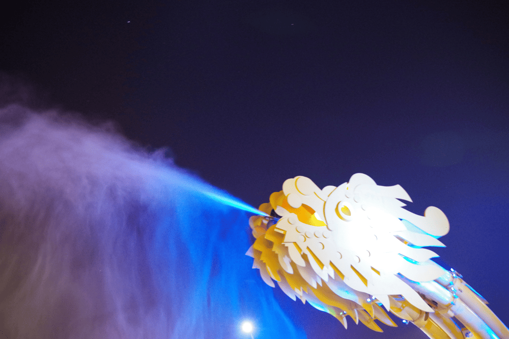 Vietnam Airlines | Dragon Bridge Danang: Dragon Fire Show Schedule ...