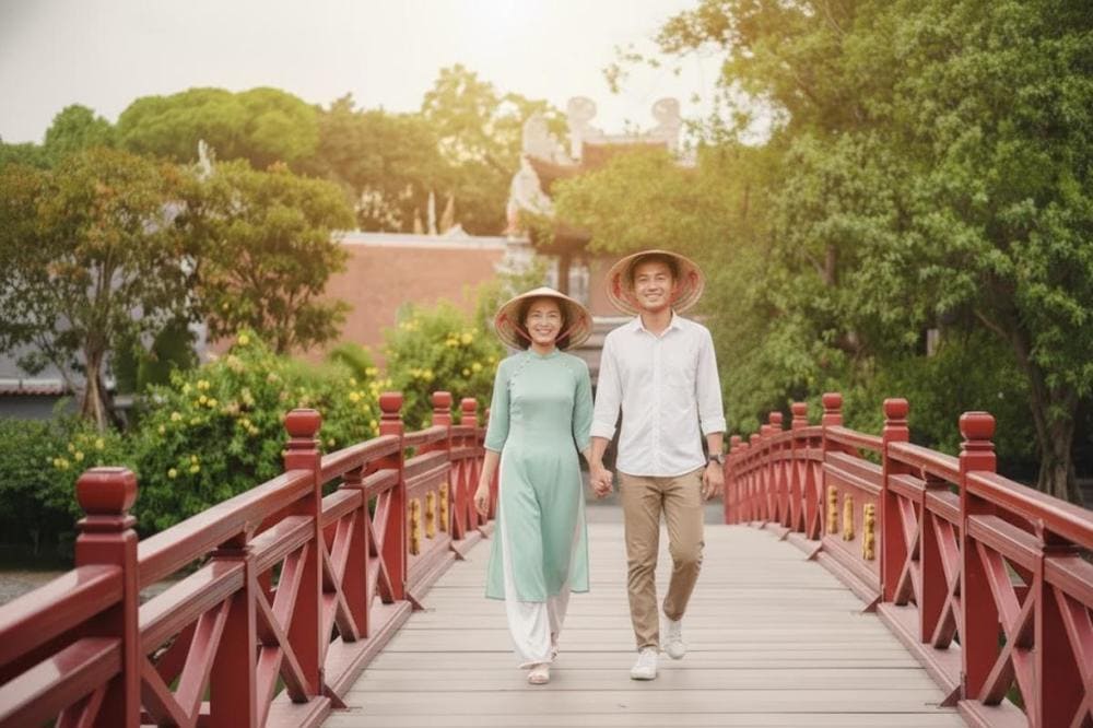 Vietnam Airlines | Khám phá cầu Thê Húc - “Dải lụa đào” giữa lòng Thủ đô
